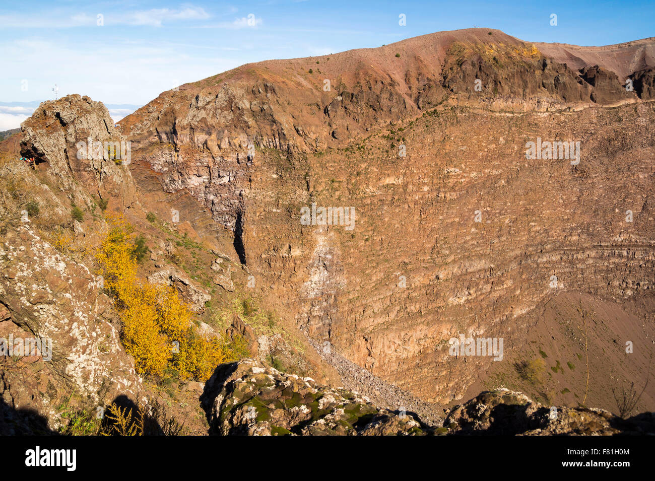 Vesuvius volcano crater in the Gulf of Naples, Italy Stock Photo - Alamy