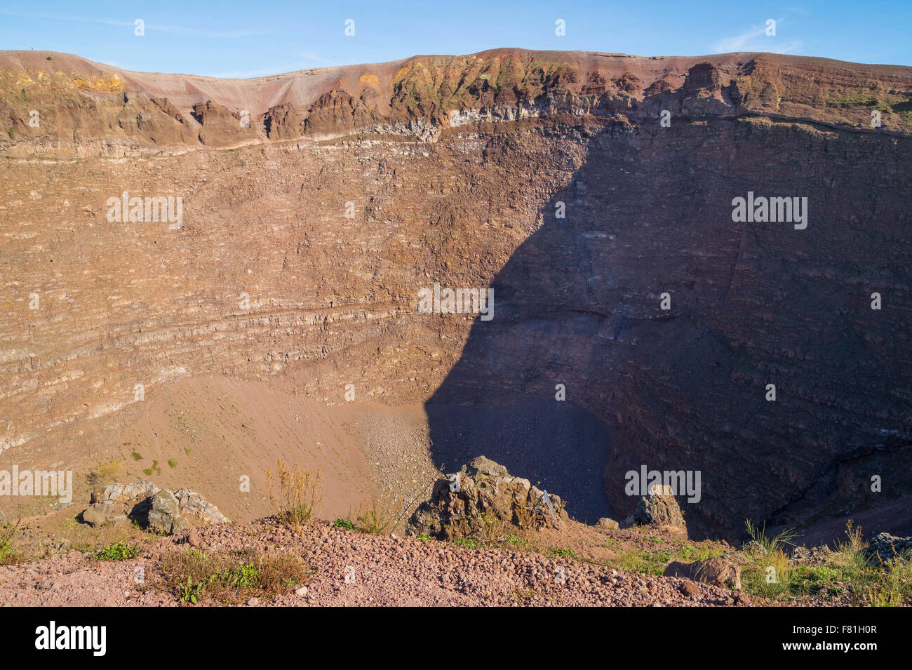 Vesuvius volcano crater in the Gulf of Naples, Italy Stock Photo - Alamy