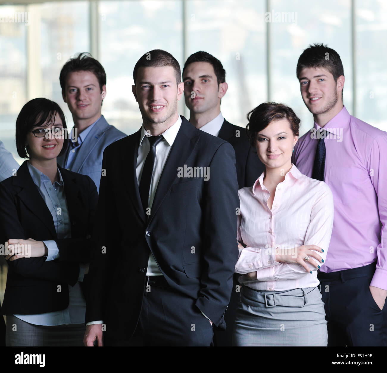 multi ethnic mixed adults corporate business people team Stock Photo ...