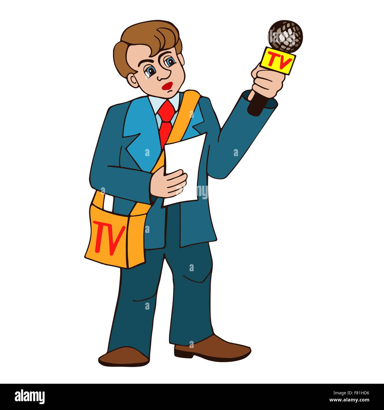 Cartoon interview hi-res stock photography and images - Alamy