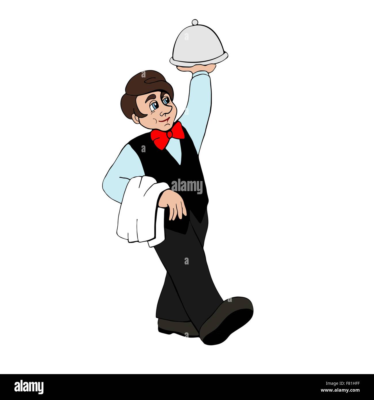 Waiter drawing hi-res stock photography and images - Alamy