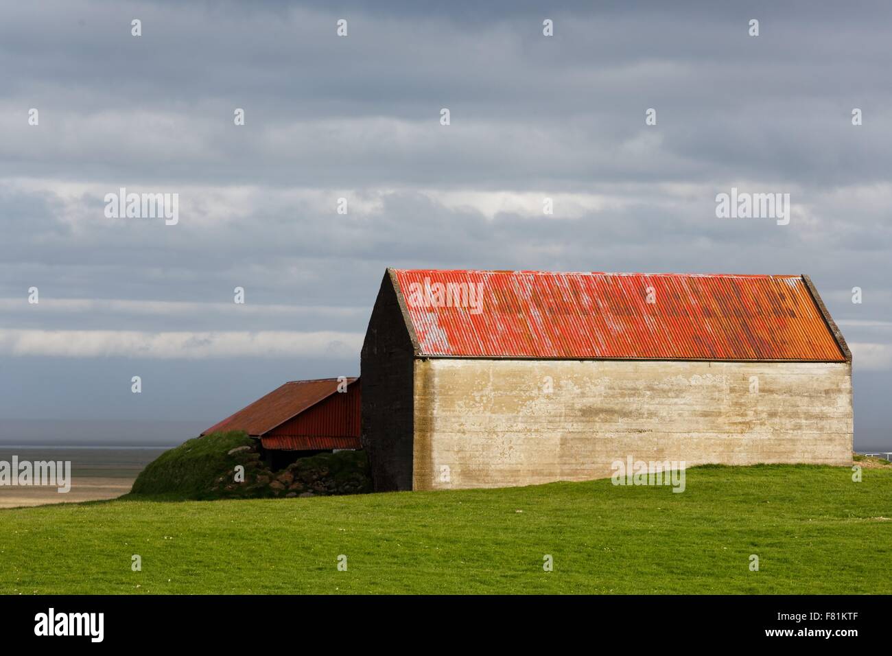Rustic farm buildings in south Iceland Stock Photo - Alamy