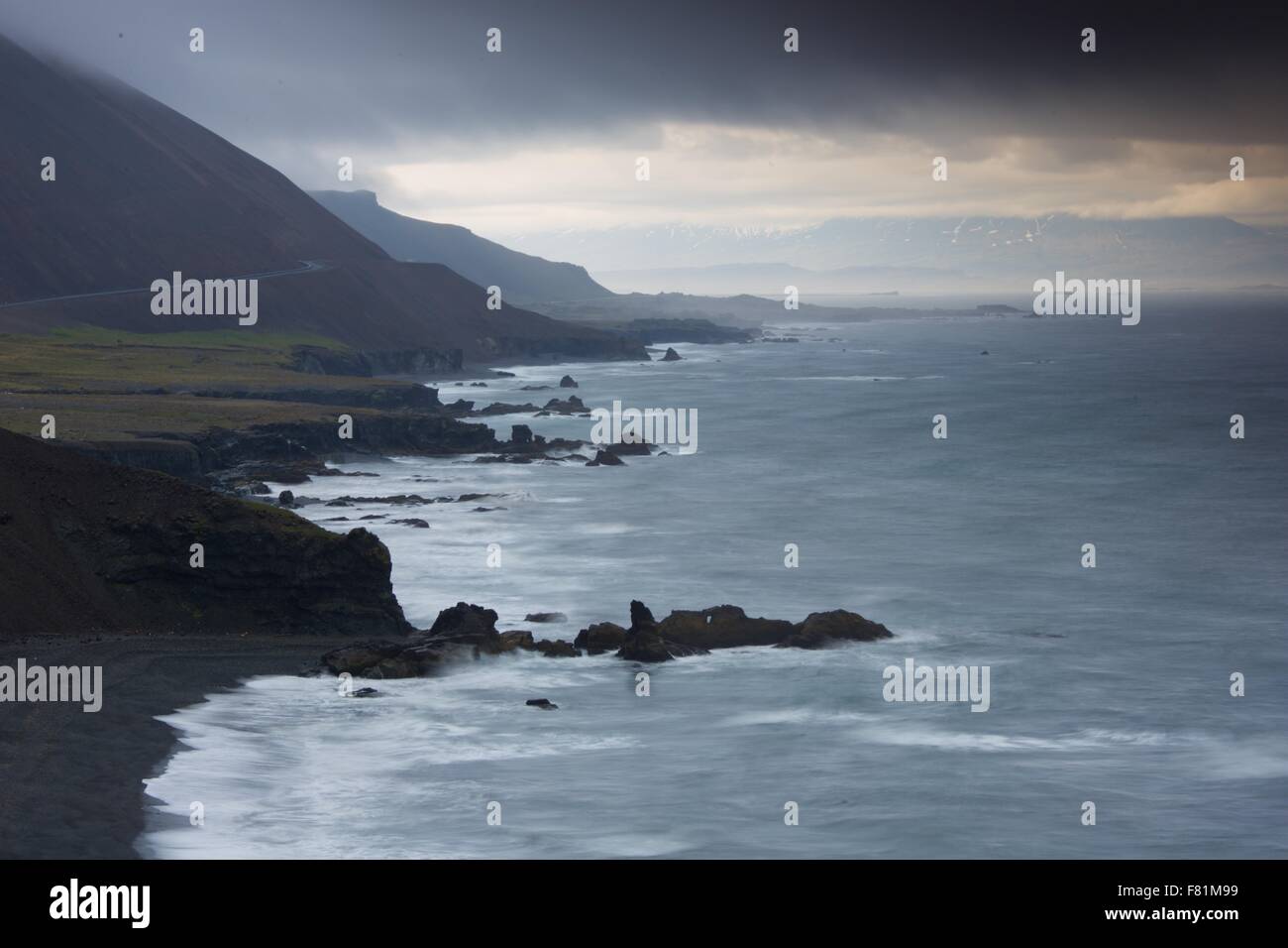 Dramatic Lækjavík Coast in East Iceland Stock Photo - Alamy