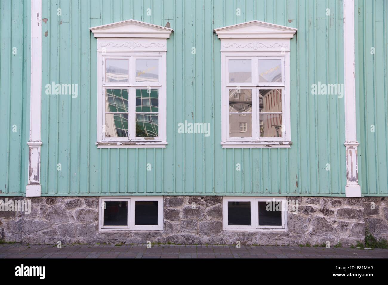 Street scenes and neighborhood architecture in Reykjavik, Iceland Stock ...