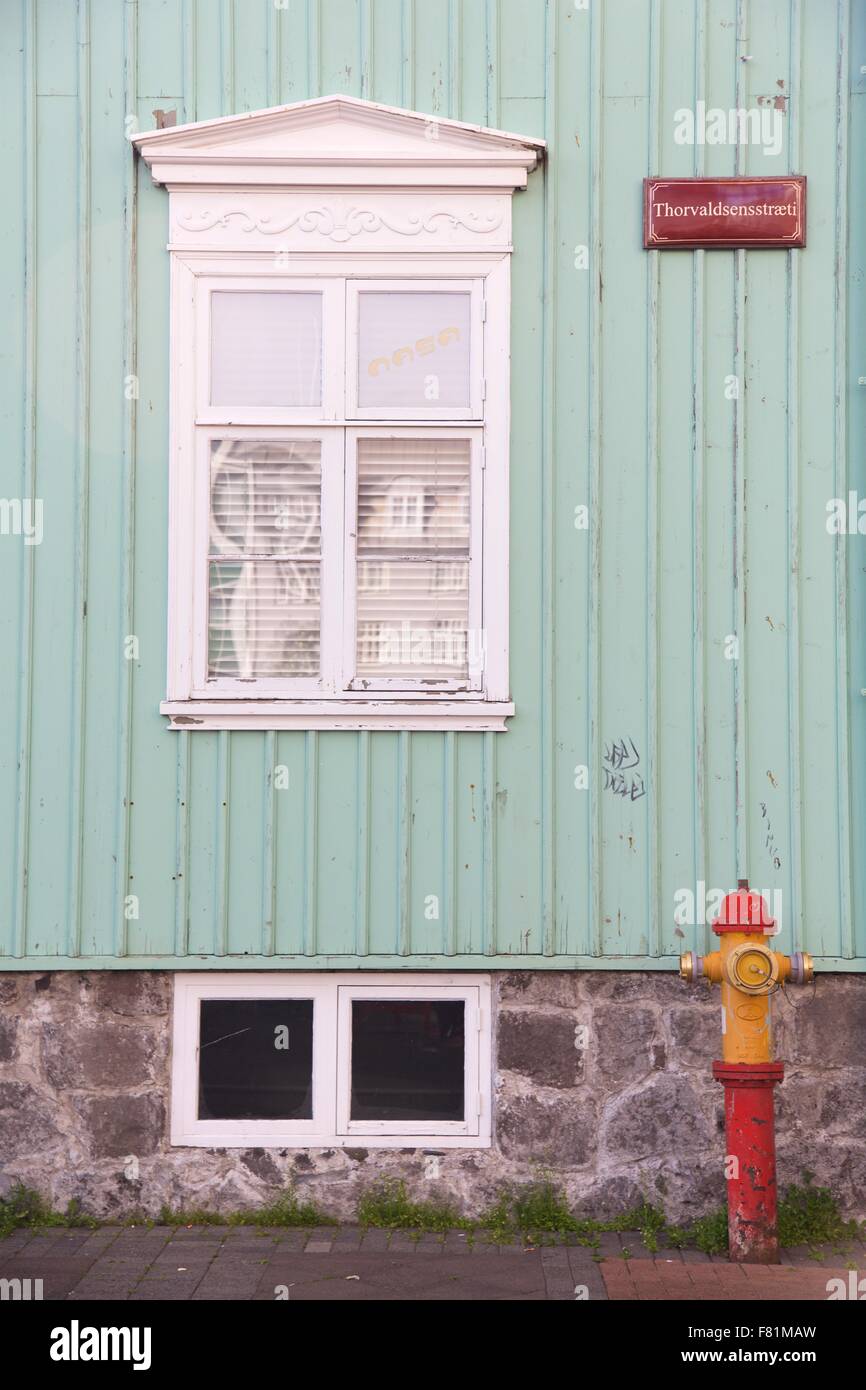 Street scenes and neighborhood architecture in Reykjavik, Iceland Stock ...