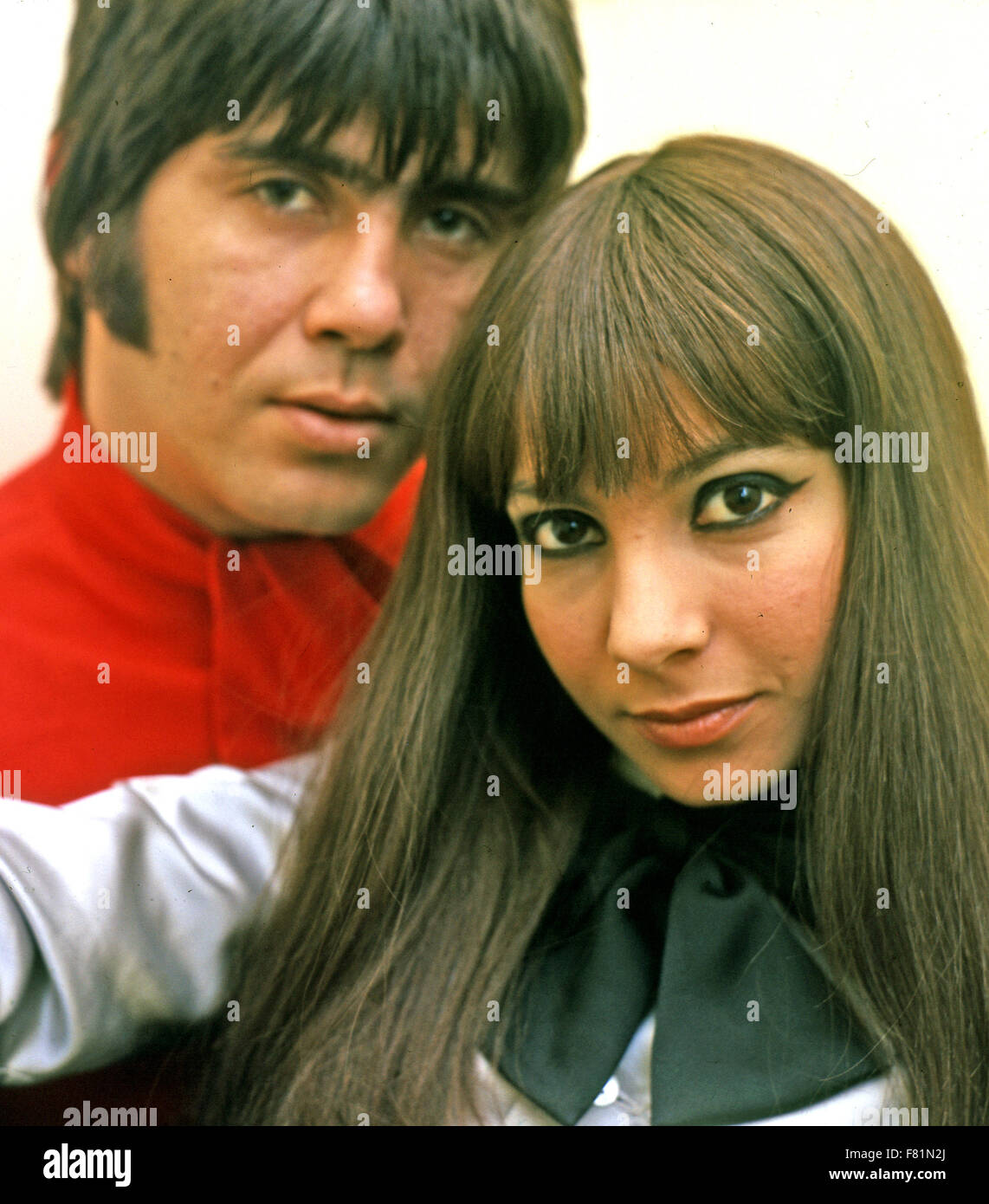 ESTHER AND ABI OFARIM Israeli pop duo in 1966. Photo Tony Gale Stock ...