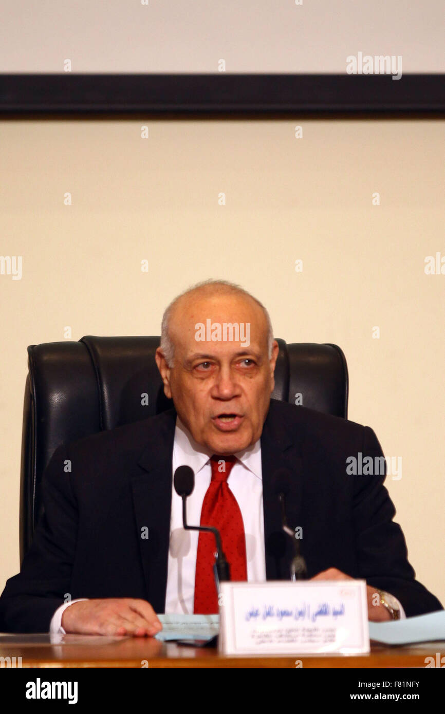 Cairo, Egypt. 4th Dec, 2015. Ayman Abbas, head of Egypt's Electoral ...
