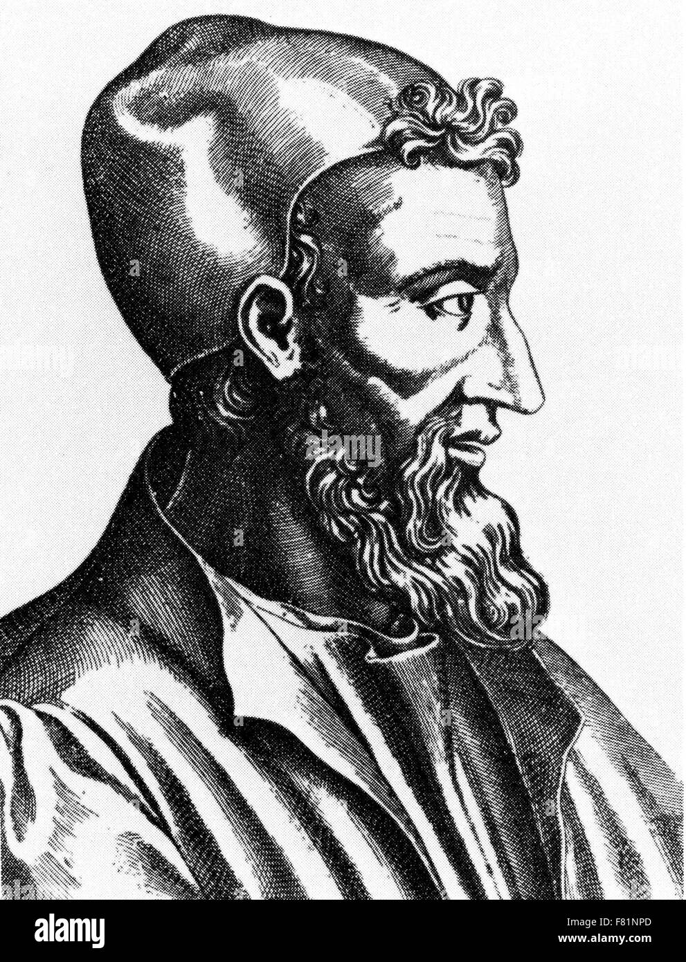 GALEN OF PERGAMON (AD 129-c AD 200) 18th century engraving of Greek ...