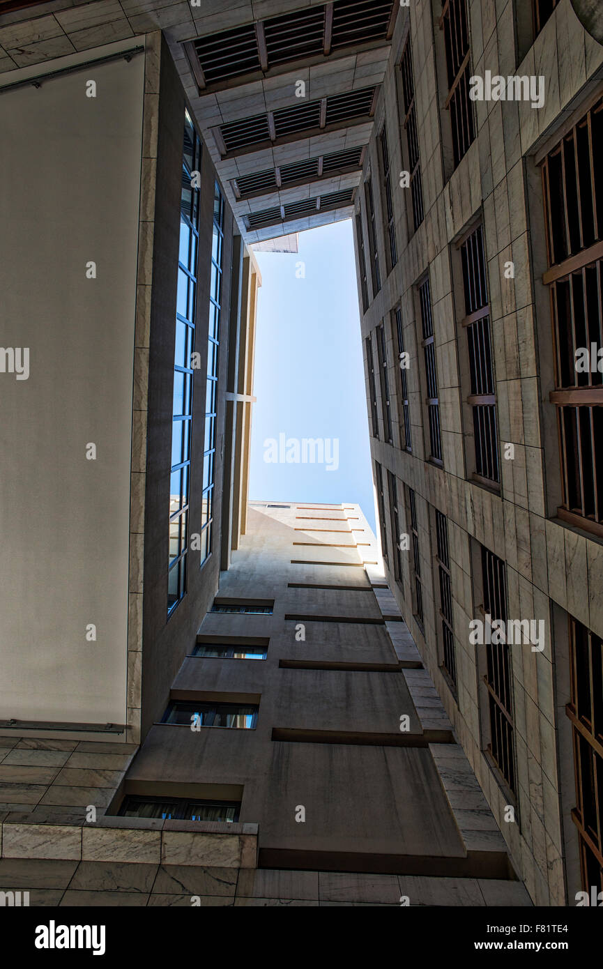 office building looking up from central atrium Stock Photo - Alamy