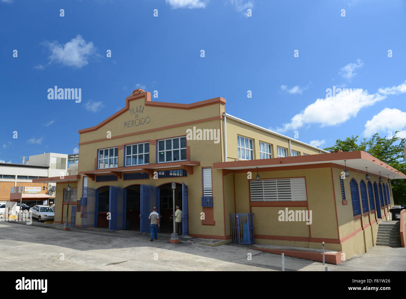Plaza de Mercado (local market) at the town of Yauco, Puerto Rico. USA ...