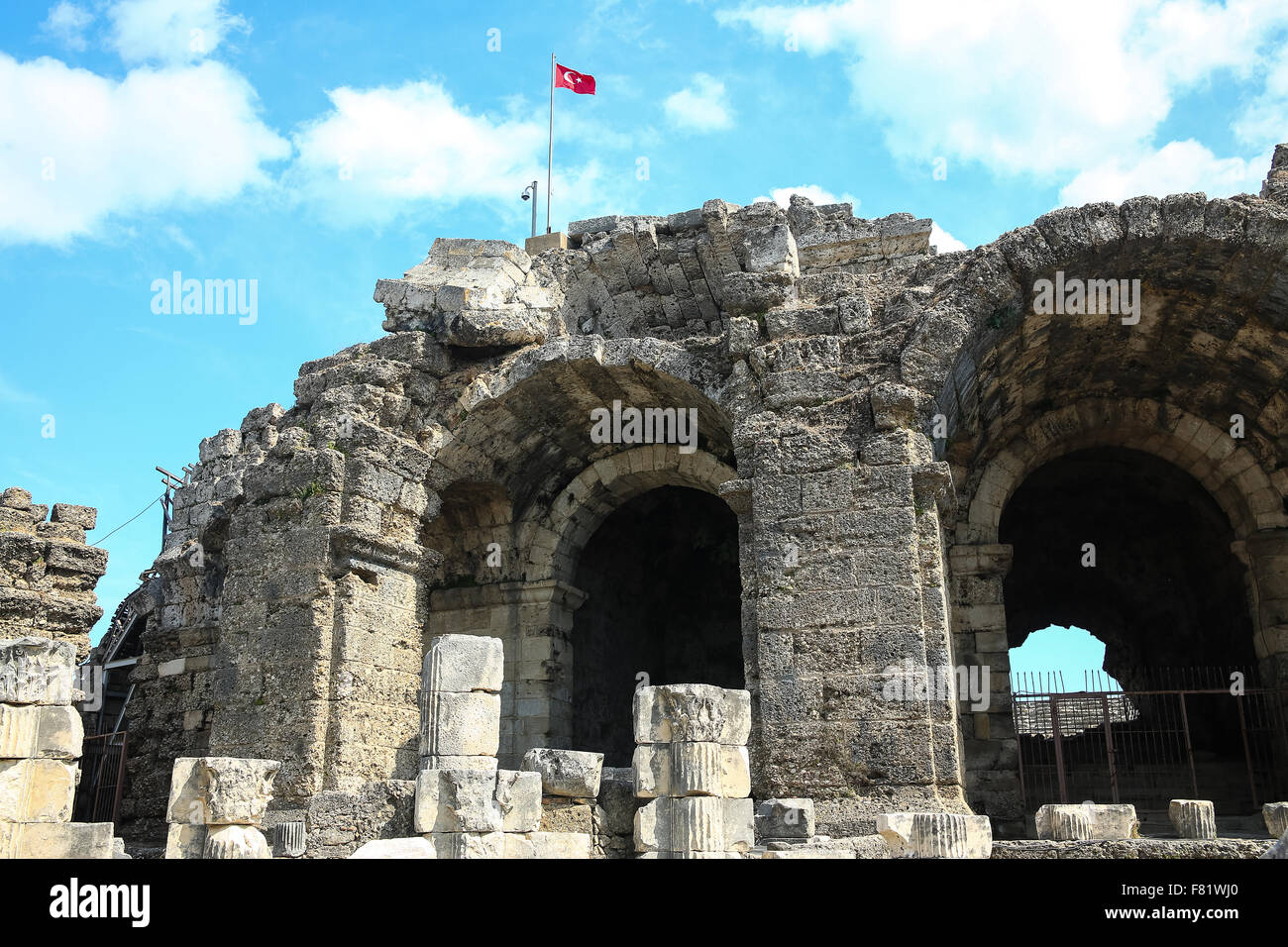 Ancient Side ruins in Turkey Kemer Antalya Stock Photo - Alamy