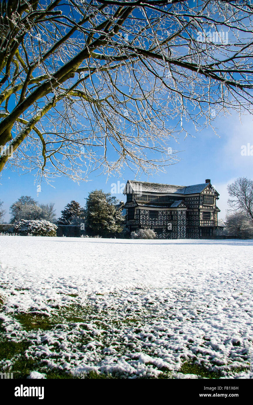 Little Moreton Hall a Tudor manor house owned by the National Trust ...