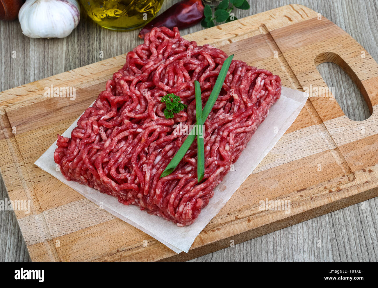 Raw Minced beef meat - ready for cooking Stock Photo - Alamy