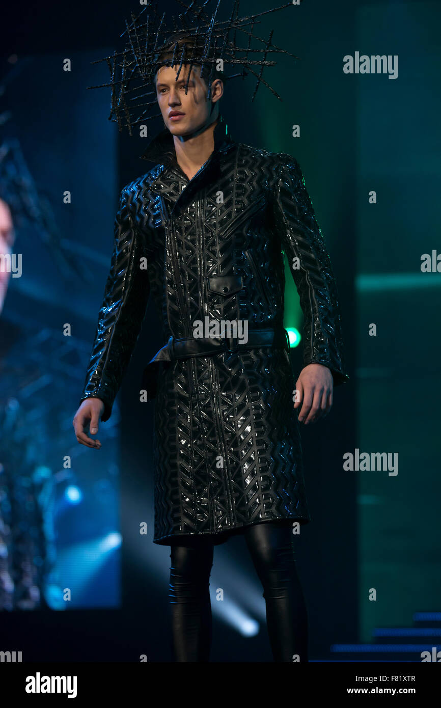 Birmingham,UK,4th December 2015,A male model at the clothes Show at the ...
