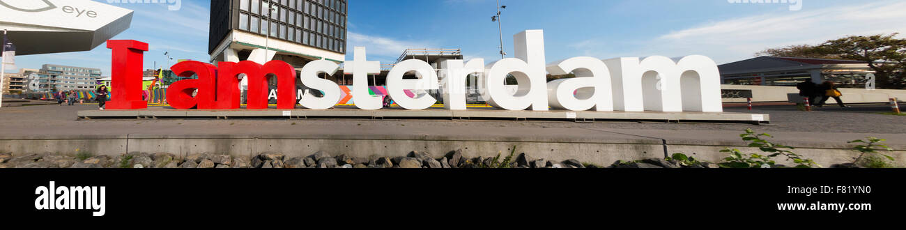 Plastic letters slogan / the IAMSTERDAM travelling letter s which ...