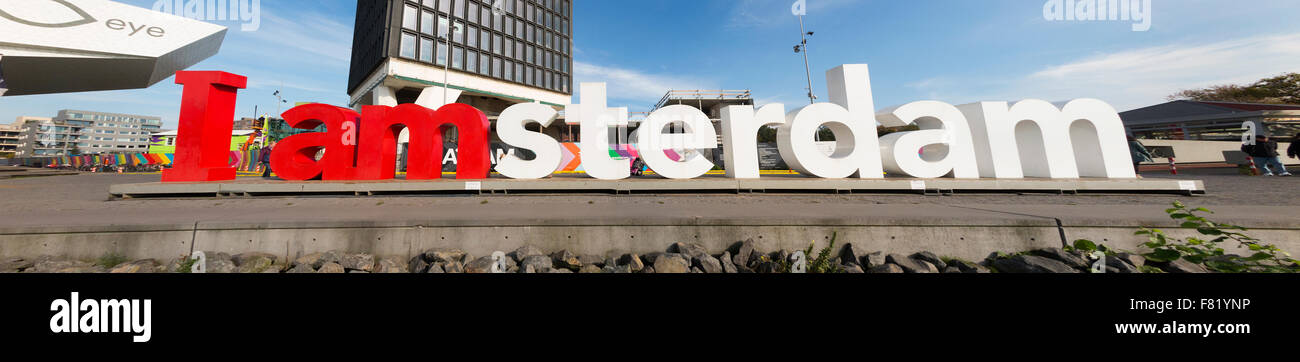 Plastic letters slogan / the IAMSTERDAM travelling letter s which ...