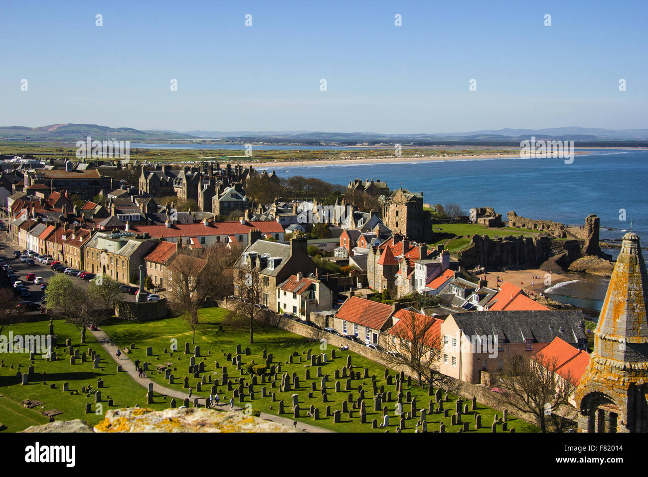 View over St Andrews in Scotland Stock Photo - Alamy