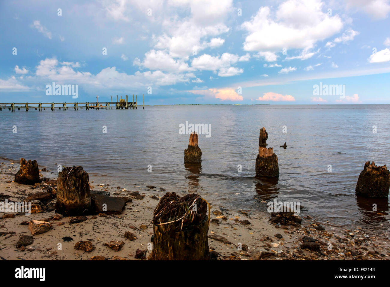 Carabelle Florida at sunset, just off US98 overlooking the Gulf of ...