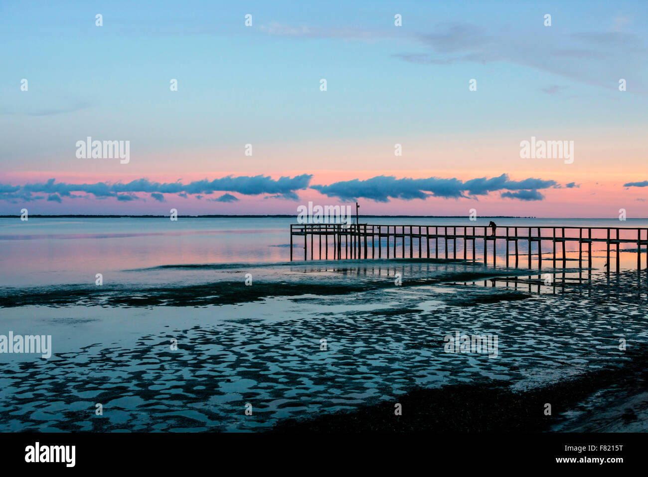 Carabelle Florida at sunset, just off US98 overlooking the Gulf of ...