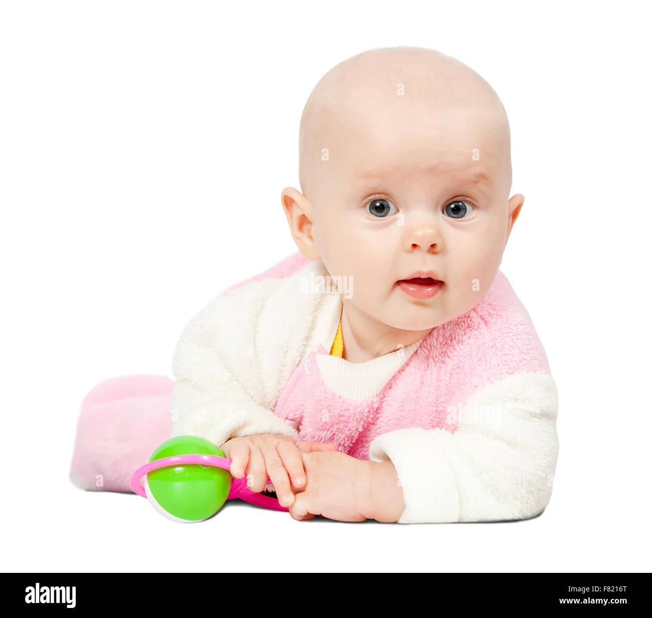 adorable little baby, isolated on white background Stock Photo - Alamy