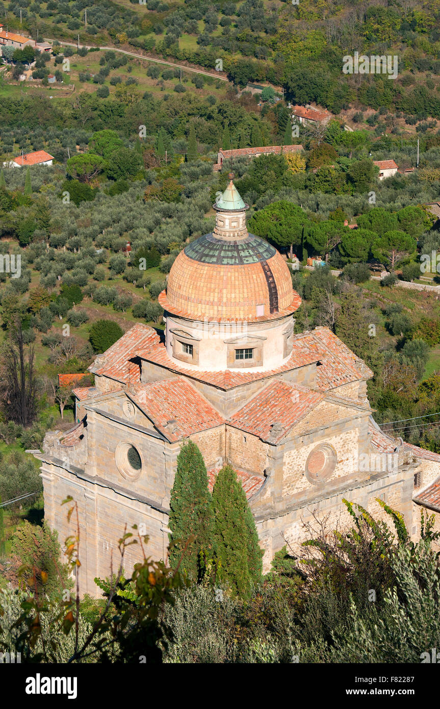 Church of Santa Maria Nuova, Cortona,Tuscany, Italy Stock Photo - Alamy