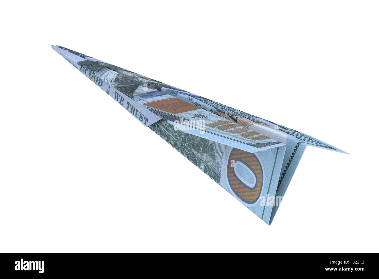dollar plane isolated on white background Stock Photo - Alamy
