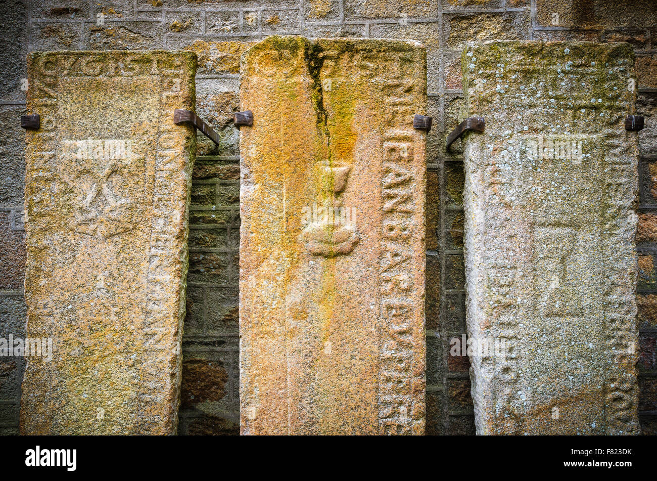 Stone tablets, Mont Saint-Michel, Normandy, France Stock Photo - Alamy