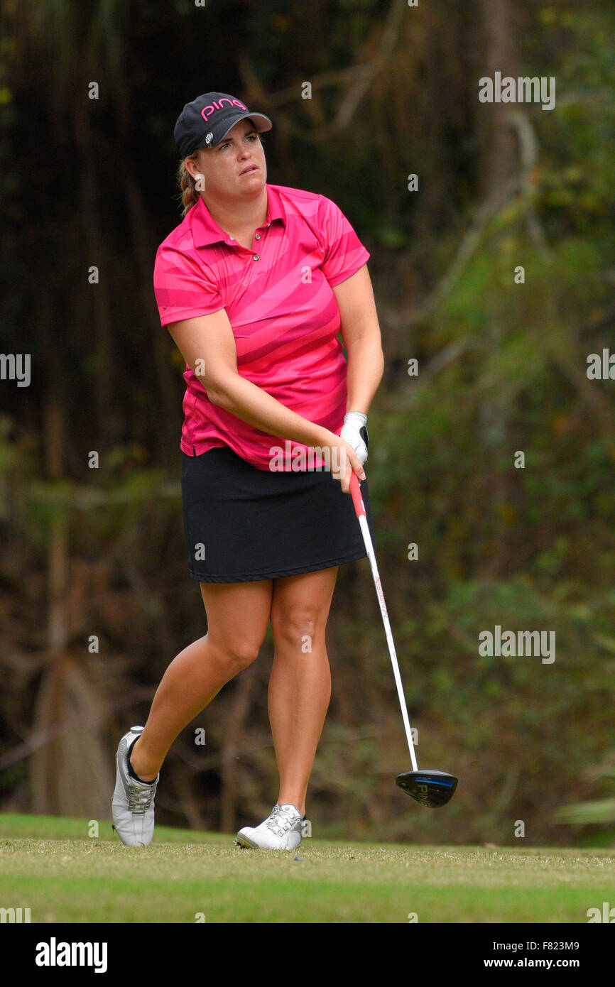 Daytona Beach, FL, USA. 4th Dec, 2015. Jackie Stoelting during the third round of the LPGA ...