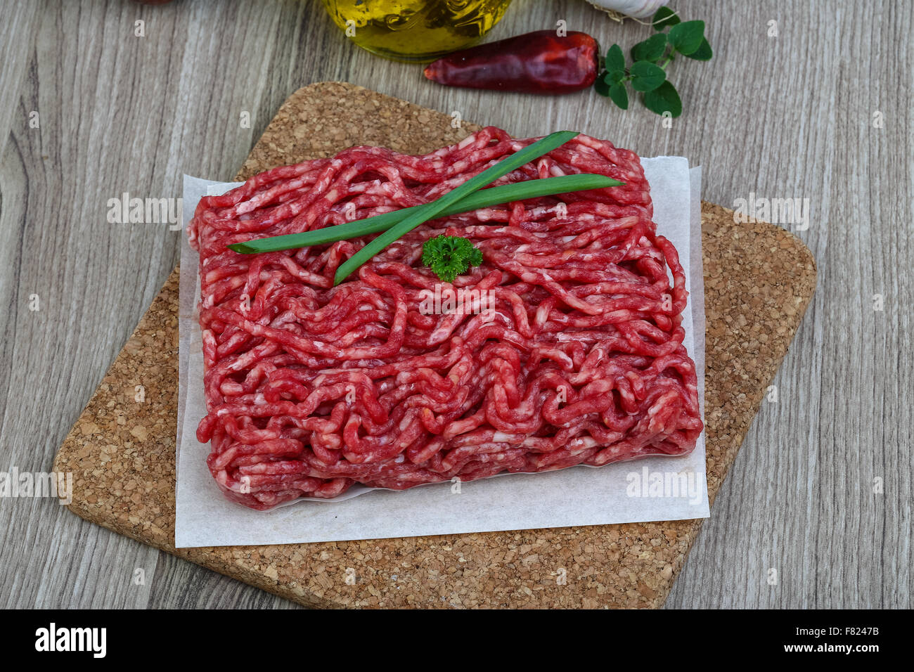 Raw Minced beef meat - ready for cooking Stock Photo - Alamy