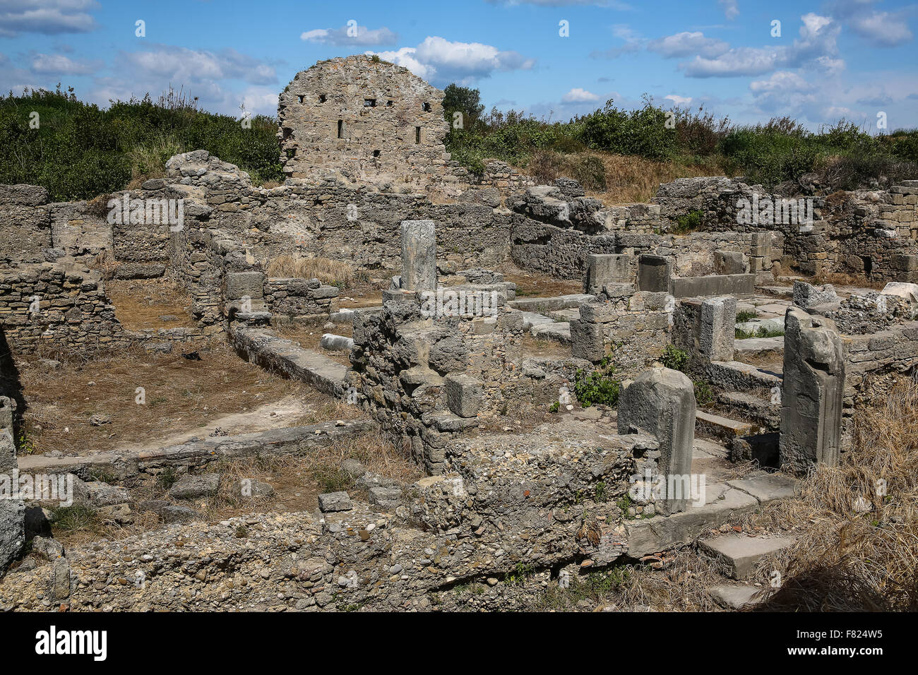 Ancient Side ruins in Turkey Kemer Antalya Stock Photo - Alamy