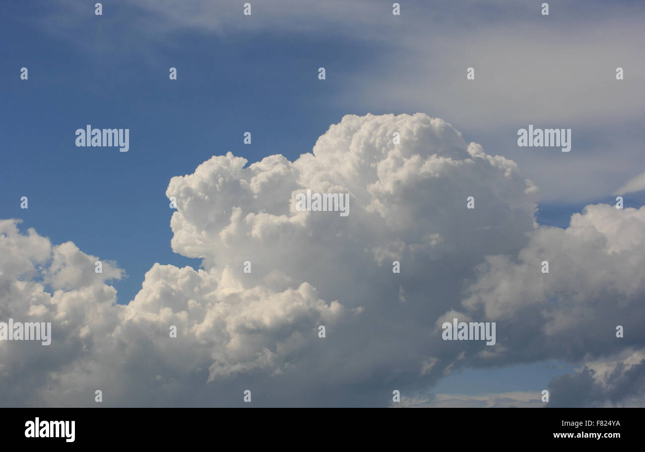 White cloud in blue sky fluffy Stock Photo - Alamy