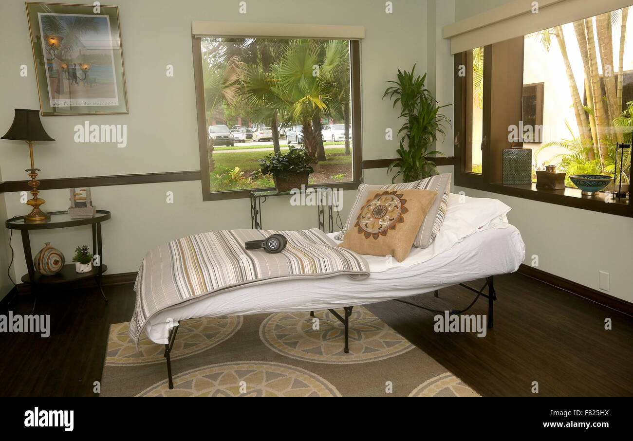 Jupiter, Florida, USA. 2nd Dec, 2015. View of the Zen room at The ...