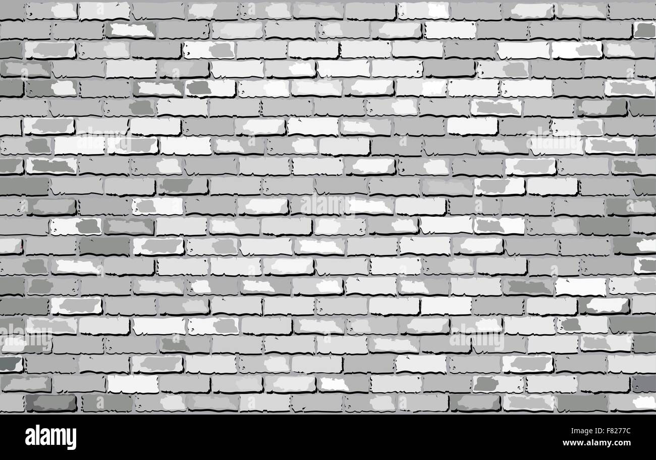 White Brick Wall Stock Vector Image & Art - Alamy