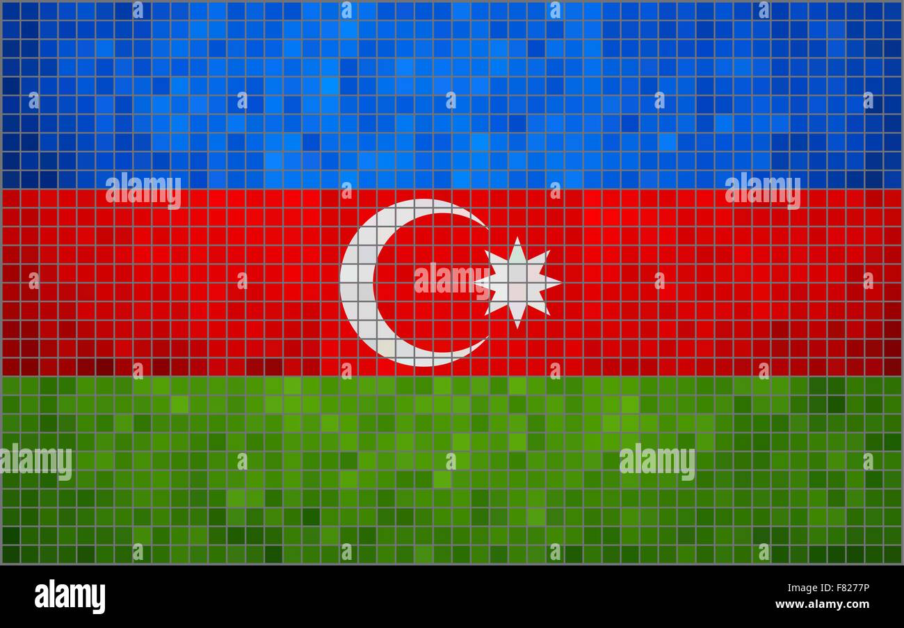 Azerbaijani flags Stock Vector Images - Alamy