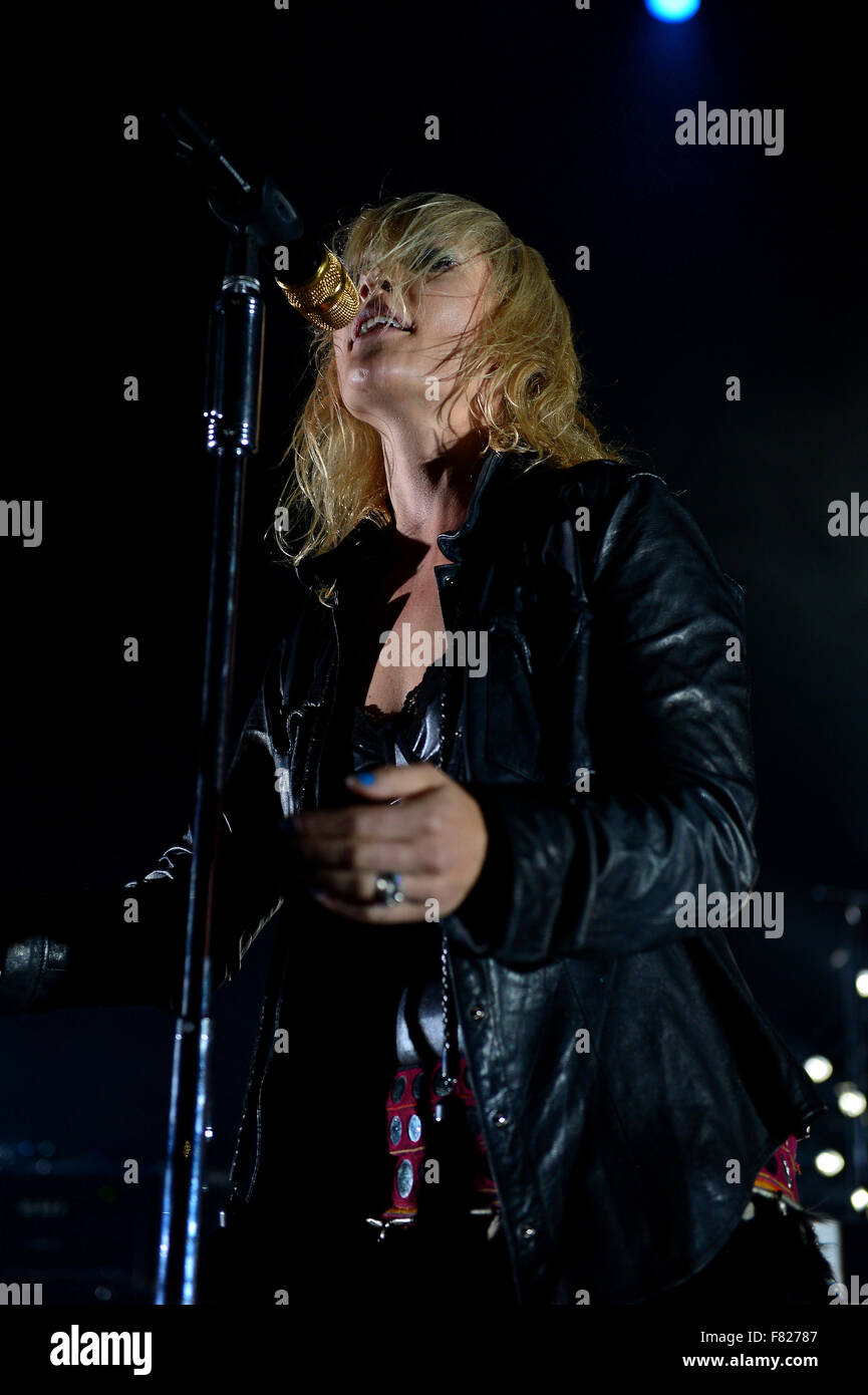 Rock Band Metric Perform Onstage At The Fillmore Miami Beach At Jackie Gleason Theater Featuring