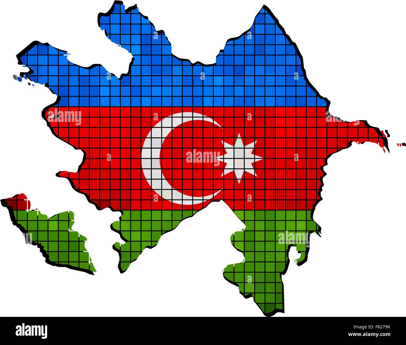 Maps of azerbaijan hi-res stock photography and images - Alamy