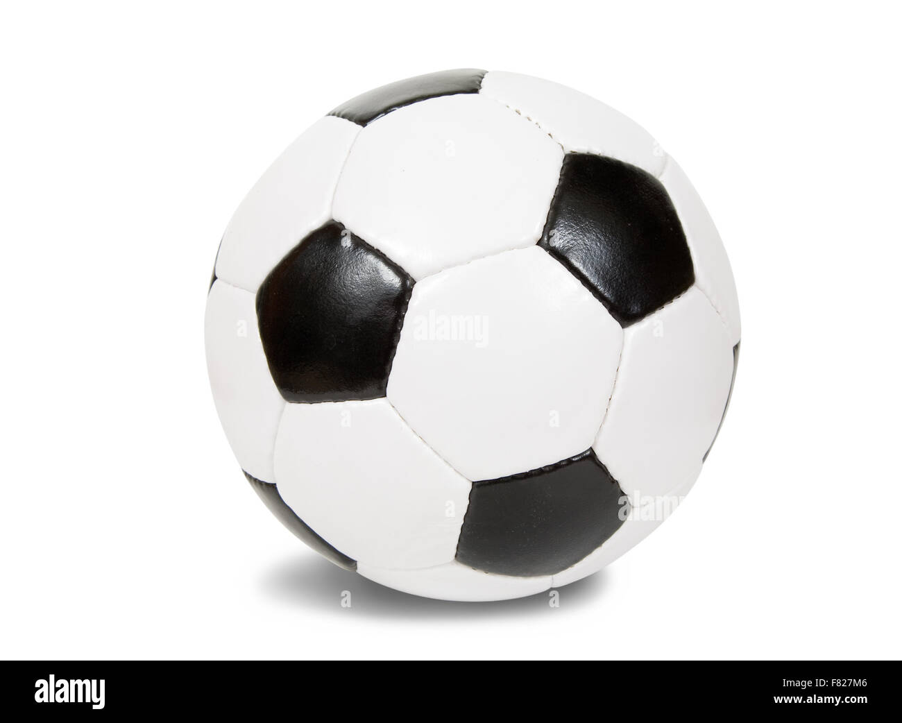 classic soccer ball. Isolated over white background with clipping path ...