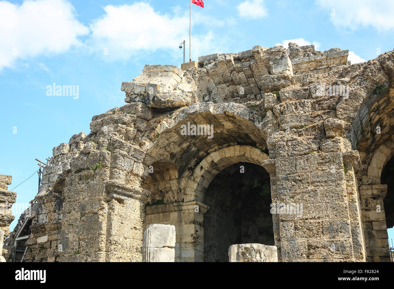 Ancient Side ruins in Turkey Kemer Antalya Stock Photo - Alamy