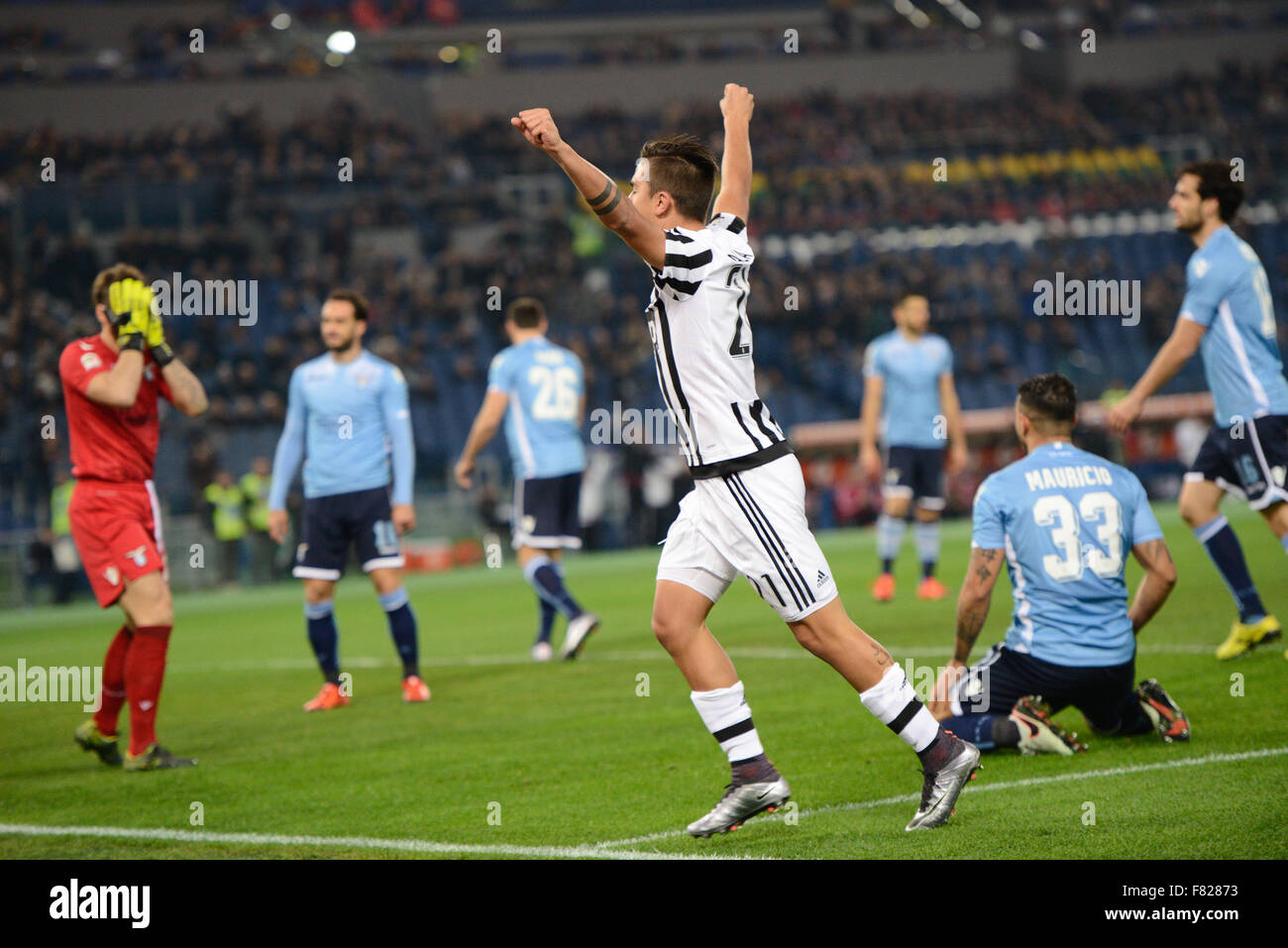 Juventus paulo dybala celebrates scoring hi-res stock photography and ...