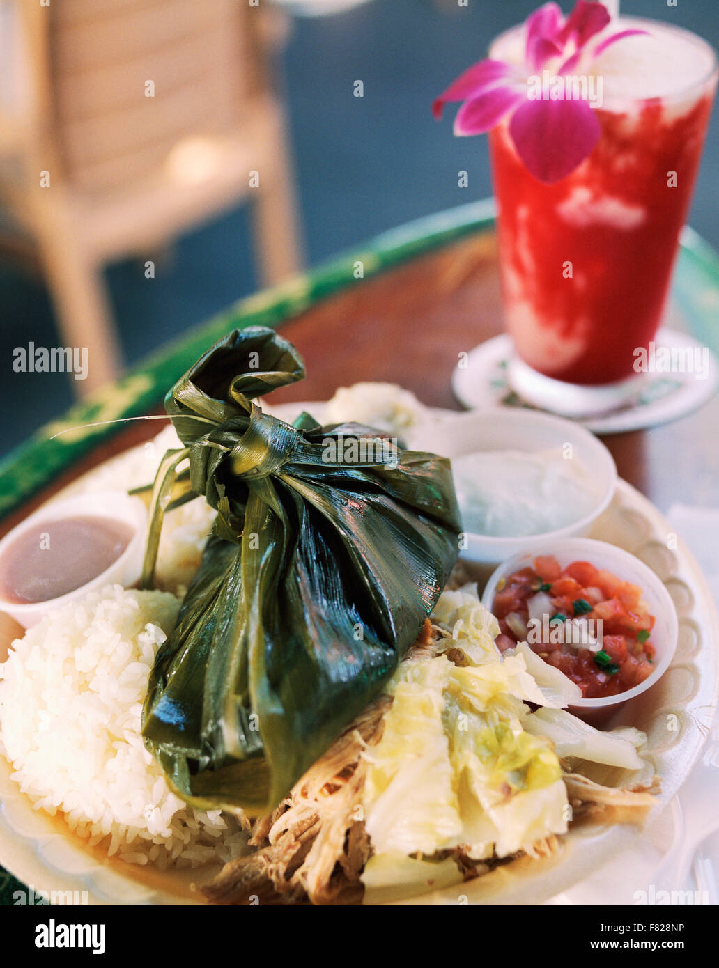 Hawaii plate lunch hi-res stock photography and images - Alamy