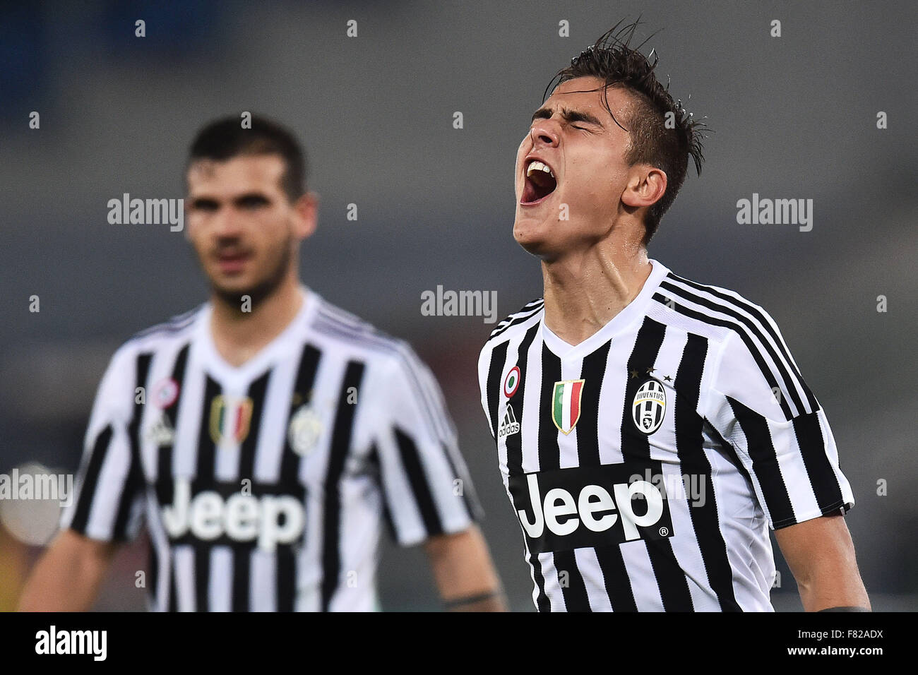 Rome, Italy. 04th Dec, 2015. Paulo Dybala celebrates after scoring ...