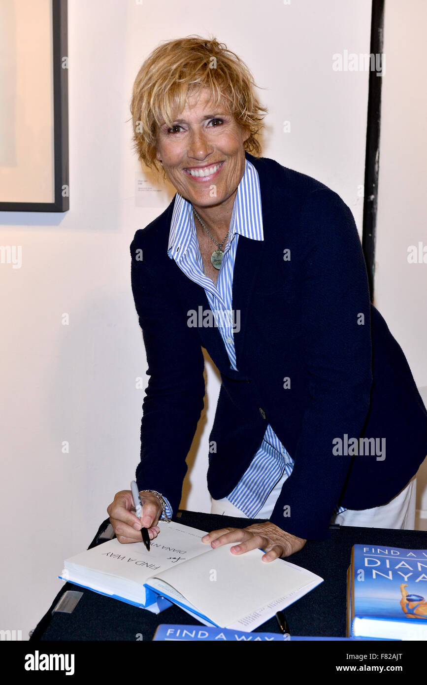 Endurance swimmer Diana Nyad book signing for 'Find A Way' at Miami ...