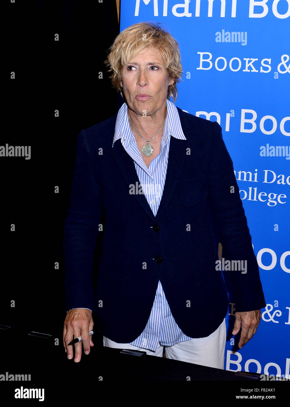 Endurance swimmer Diana Nyad book signing for 'Find A Way' at Miami ...