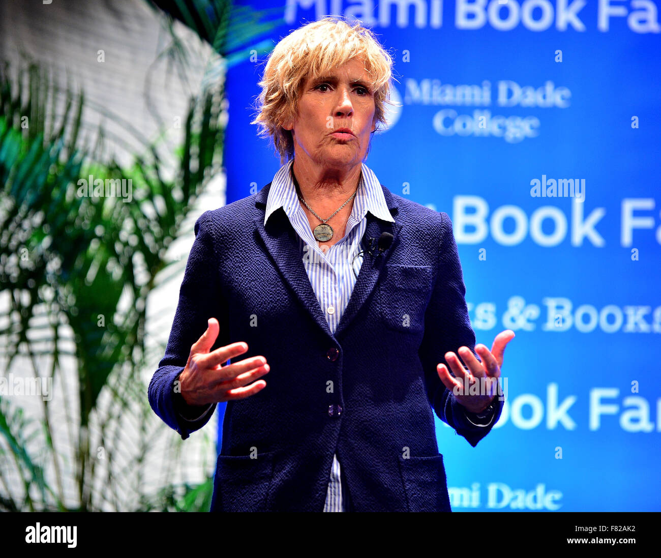 Endurance swimmer Diana Nyad book signing for 'Find A Way' at Miami ...