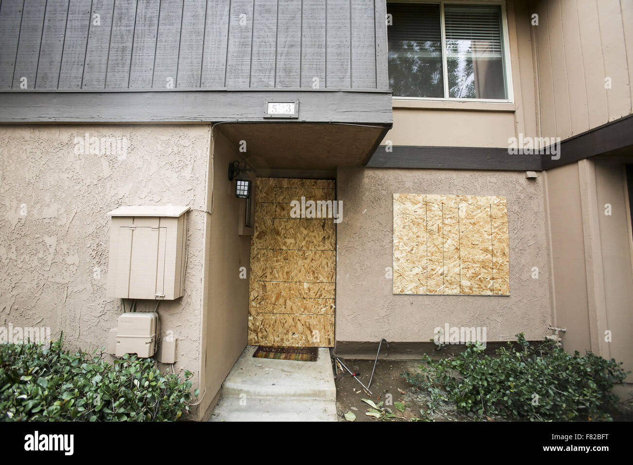 San Bernardino, California, USA. 4th Dec, 2015. The home of San ...