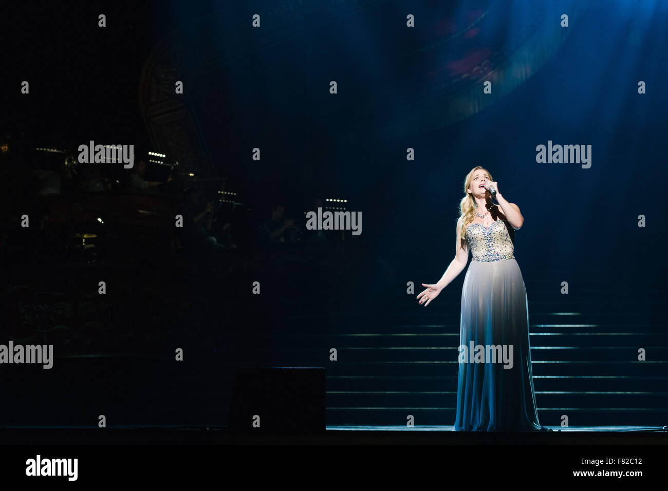Caroline Sheen performing at Broadway To The Bay at the Wales ...