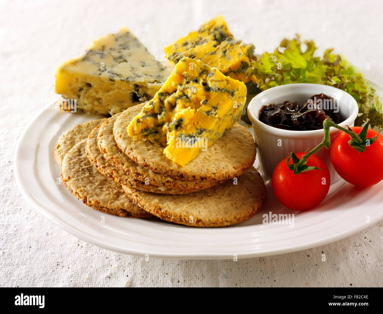 Blue cheese & biscuits with stilton, white stilton & blacksticks cheese ...