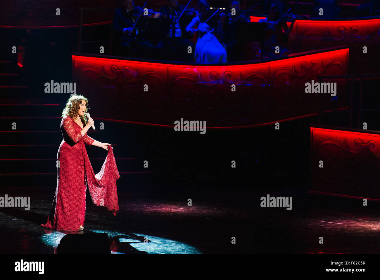 Shân Cothi performing at Broadway To The Bay at the Wales Millennium ...