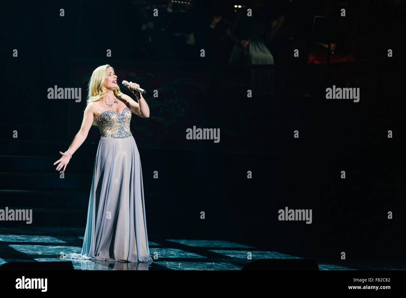 Caroline Sheen performing at Broadway To The Bay at the Wales ...