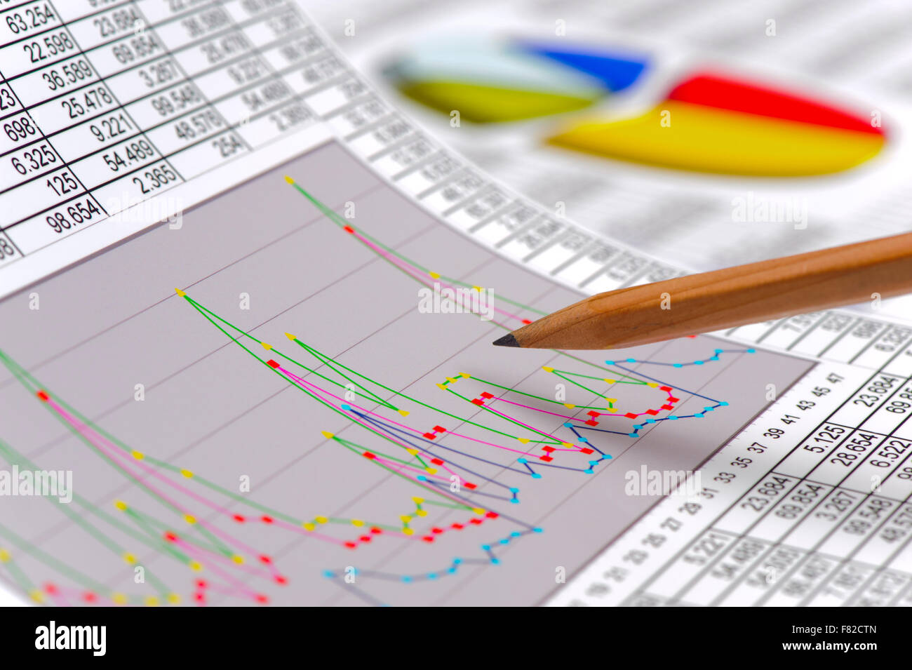 Finance And Stock Market With Chart Stock Photo Alamy